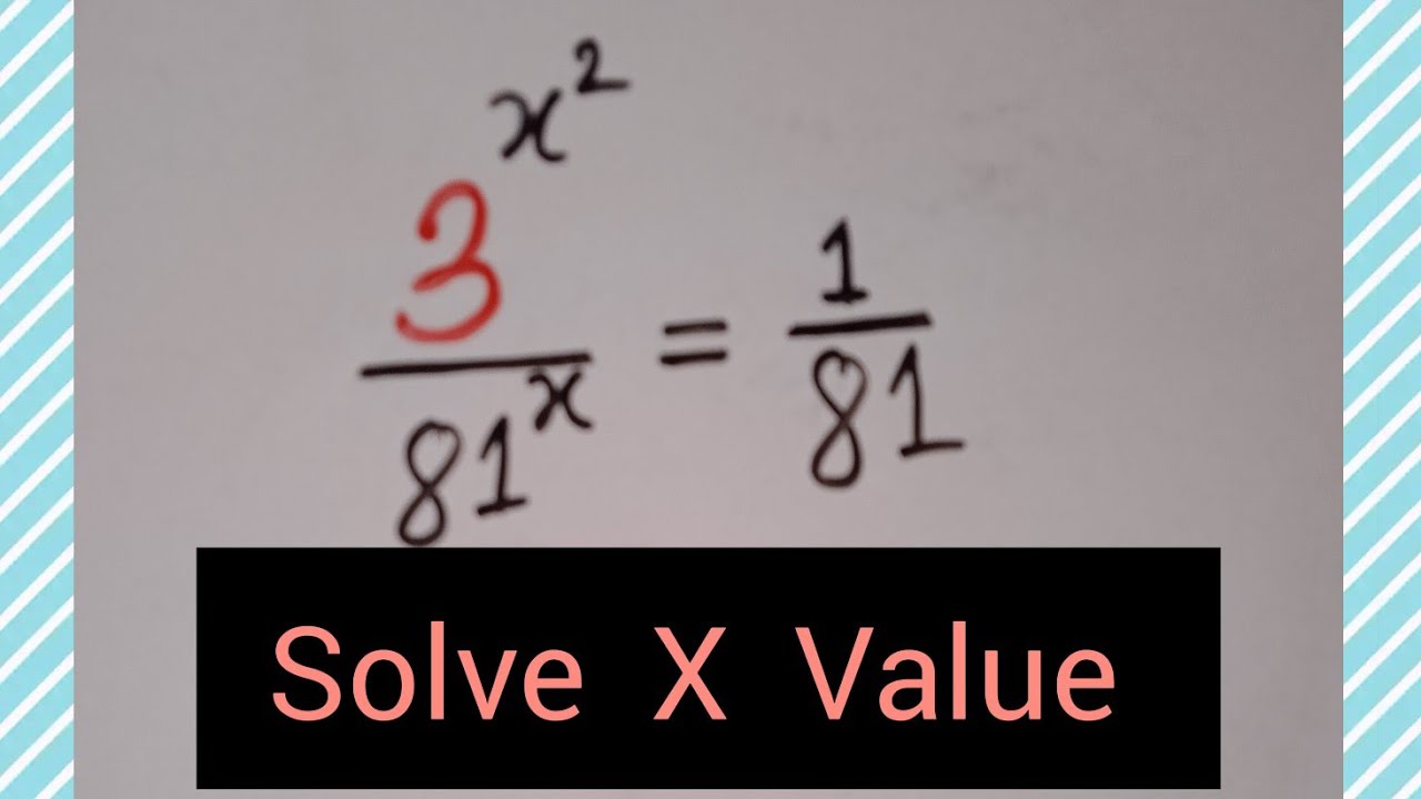 A Beautiful Exponential Math Problem - YouTube
