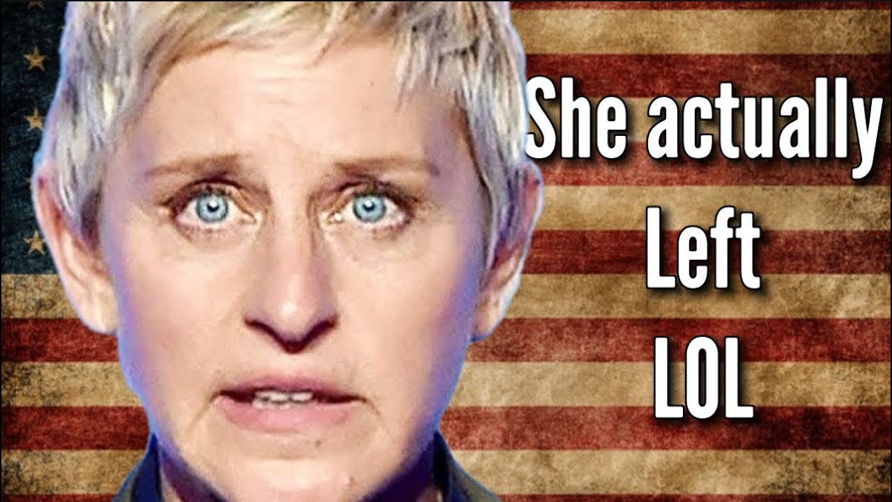 Ellen Degeneres FLEES the USA. - YouTube