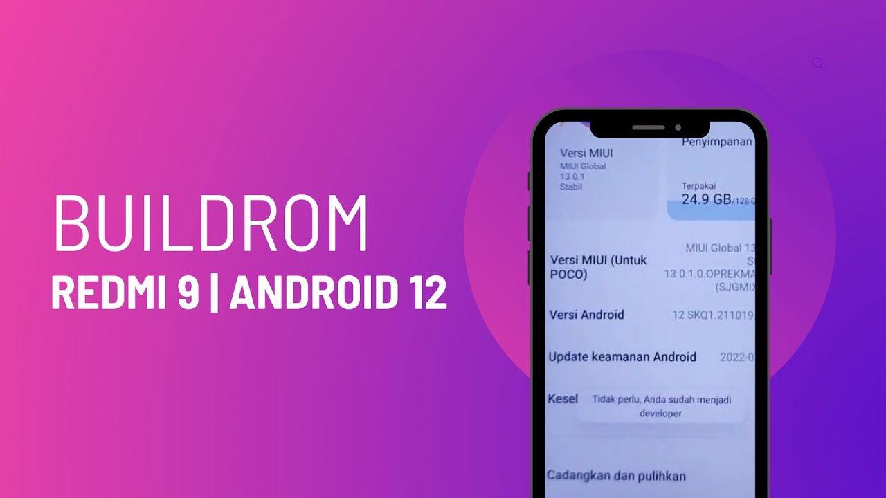 Buildrom Redmi 9 - Lancelot | SmaliPatcher Android 12 - YouTube