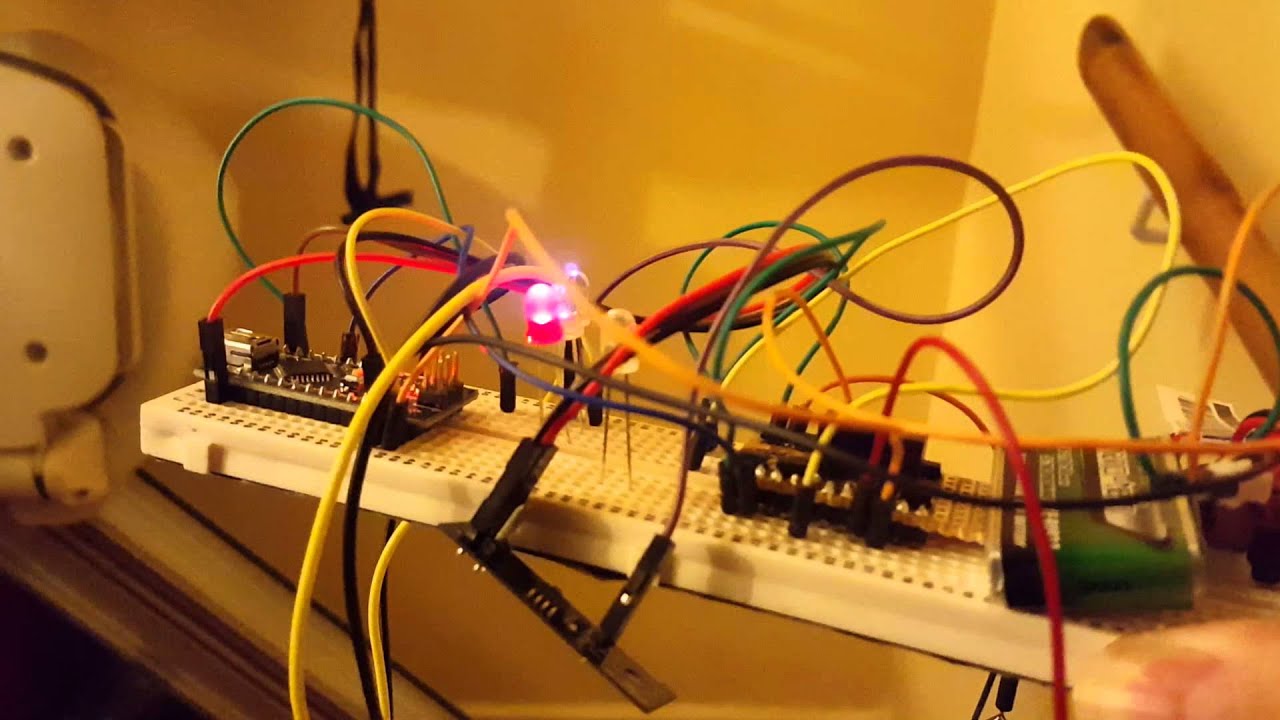 Stairlift remote control - Breadboard version - YouTube