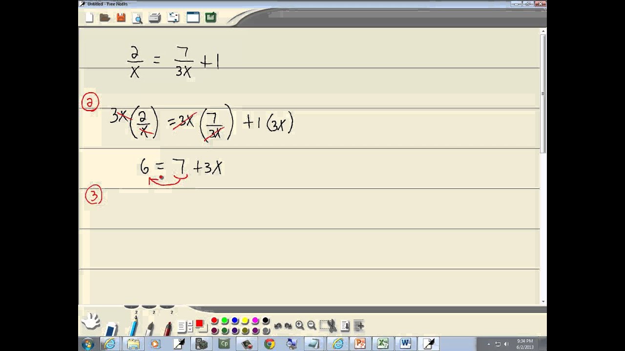 College Algebra Homework - Solving Rational Equations - P0112675 - YouTube