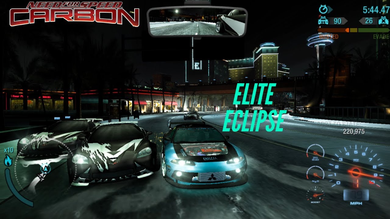 Mitsubishi Eclipse ELITE! cop chase | NFS Carbon - YouTube