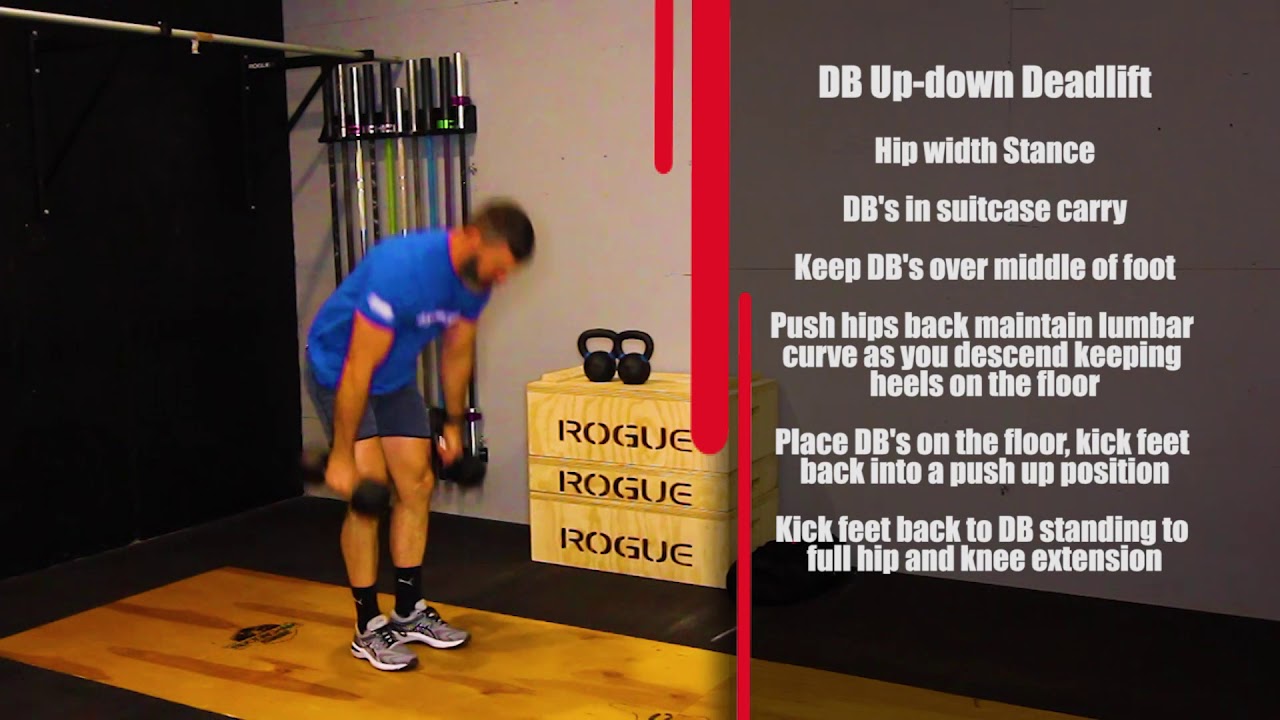 DB Up-Down Deadlift - YouTube
