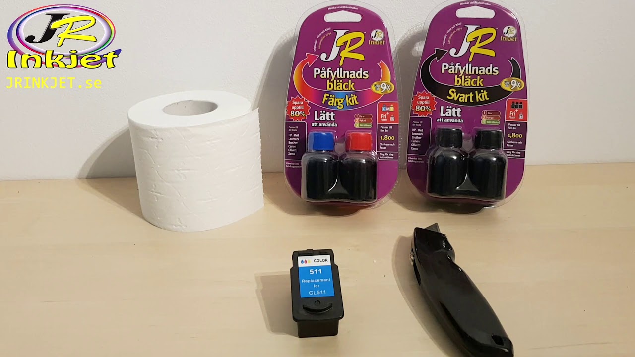 Refill instruktioner Canon CL 511 - YouTube