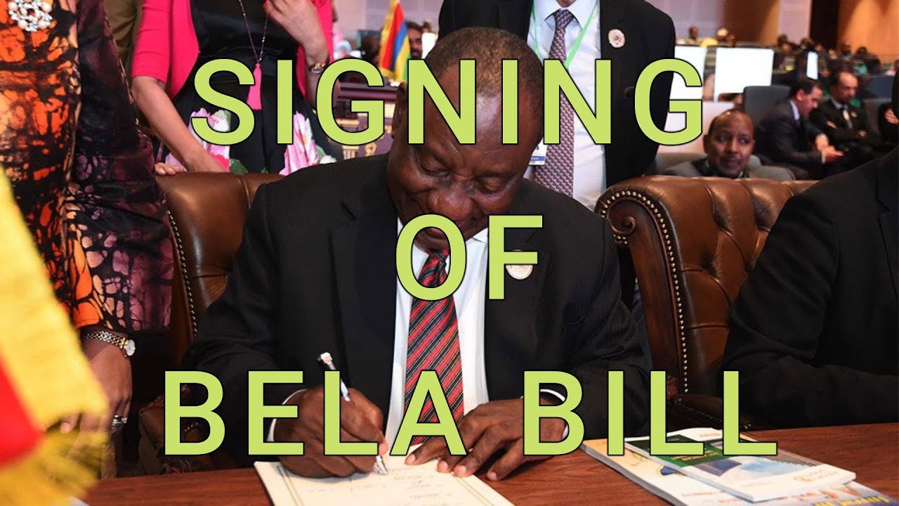 Signing Of BELA Bill - YouTube