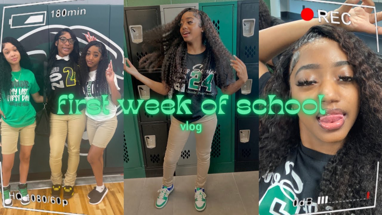 first week of school vlog (seniorszn) - YouTube