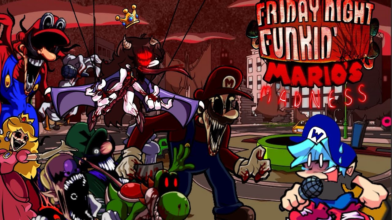 THIS MOD IS ABSOLUTE MADNESS!! | FNF Mario's Madness V2 Mod - YouTube