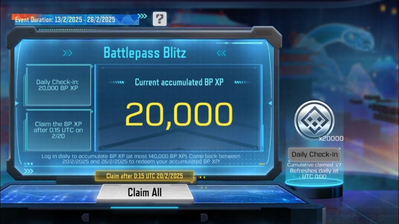 Battlepass Blitz Login Daily - YouTube