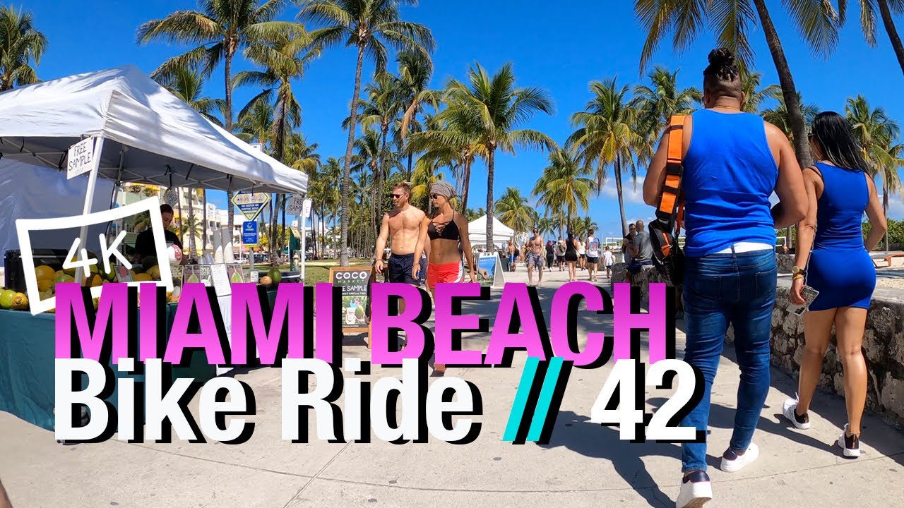 4K Miami Beach bike ride, better than a walking tour! - YouTube