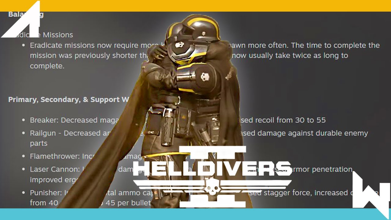 Helldivers 2 - Post-First Major Patch - New Meta and New Problems - YouTube