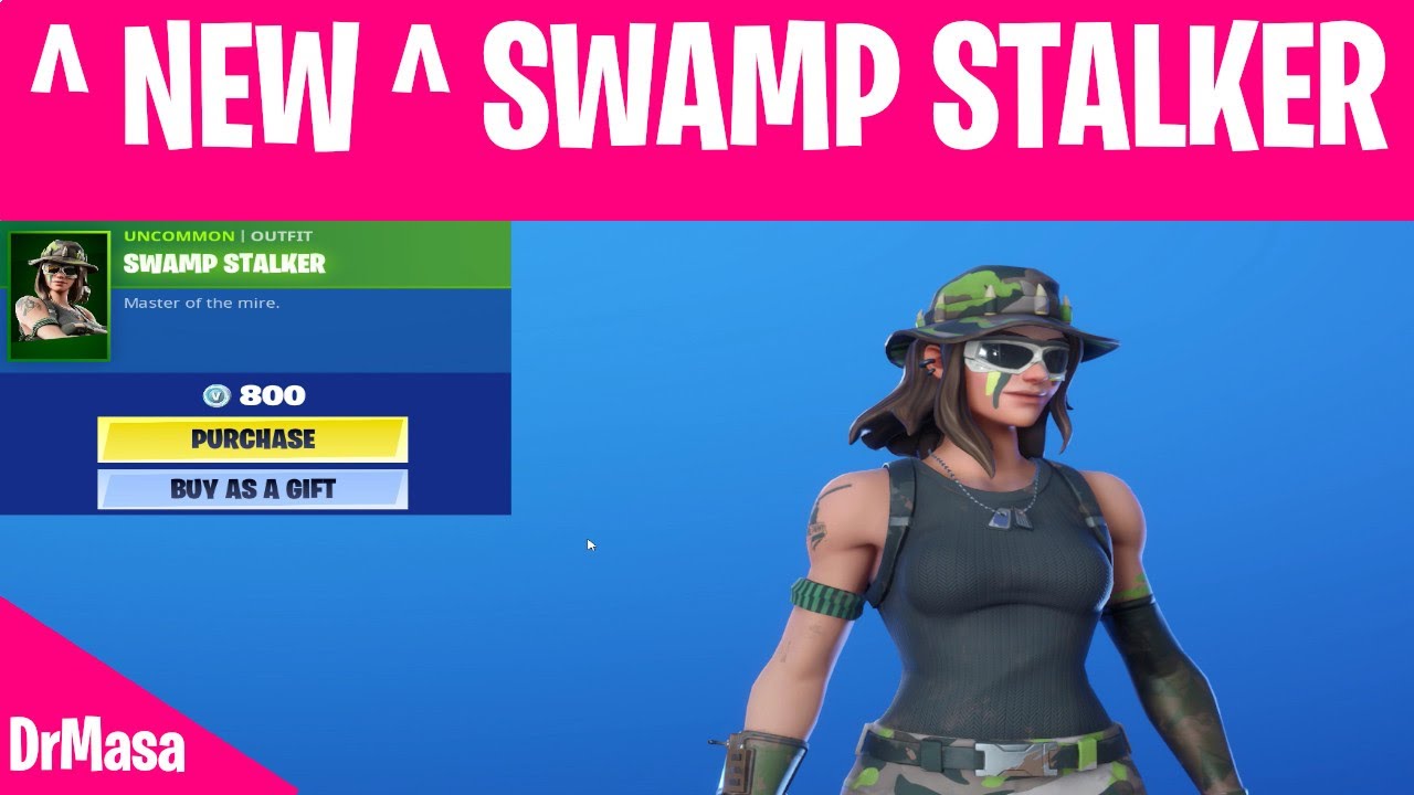 Fortnite | ^ NEW ^ SWAMP STALKER Skin in Item Shop Today | Item shop ...