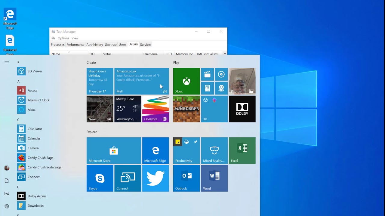 Hands on with Windows 10 19H1 Build 18317 - YouTube