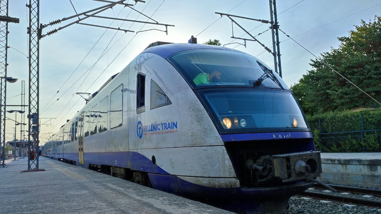 A Siemens Desiro EMU Departing from Larissa Railway station to ...