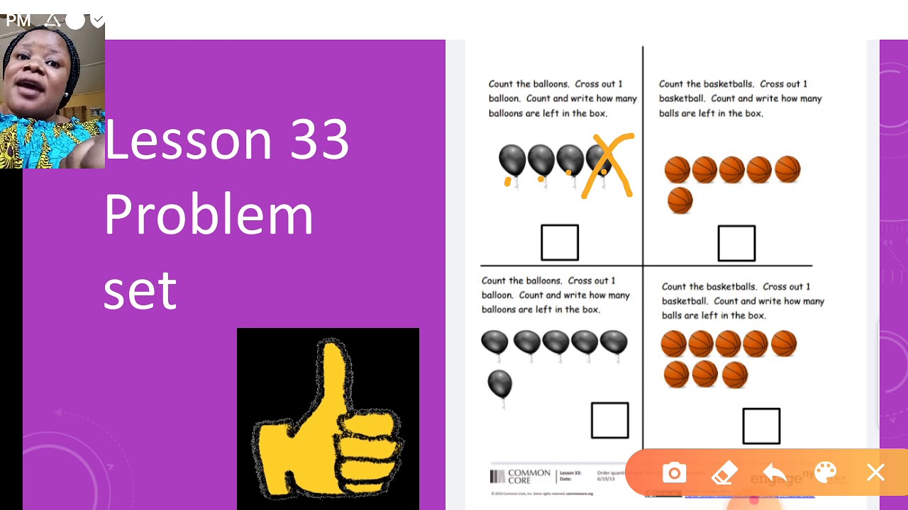 Grade k module 1 lesson 33 - YouTube