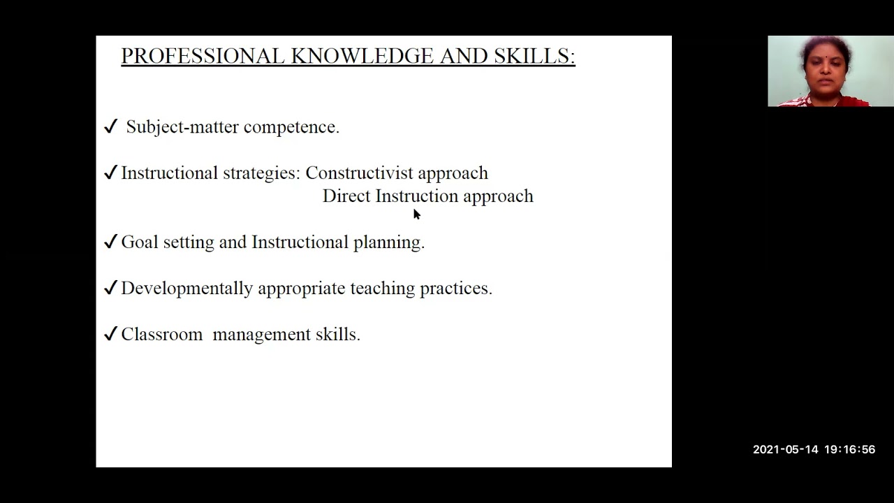 UNIT-1 SESSION-5 Effective teaching skills- professional knowledge and ...