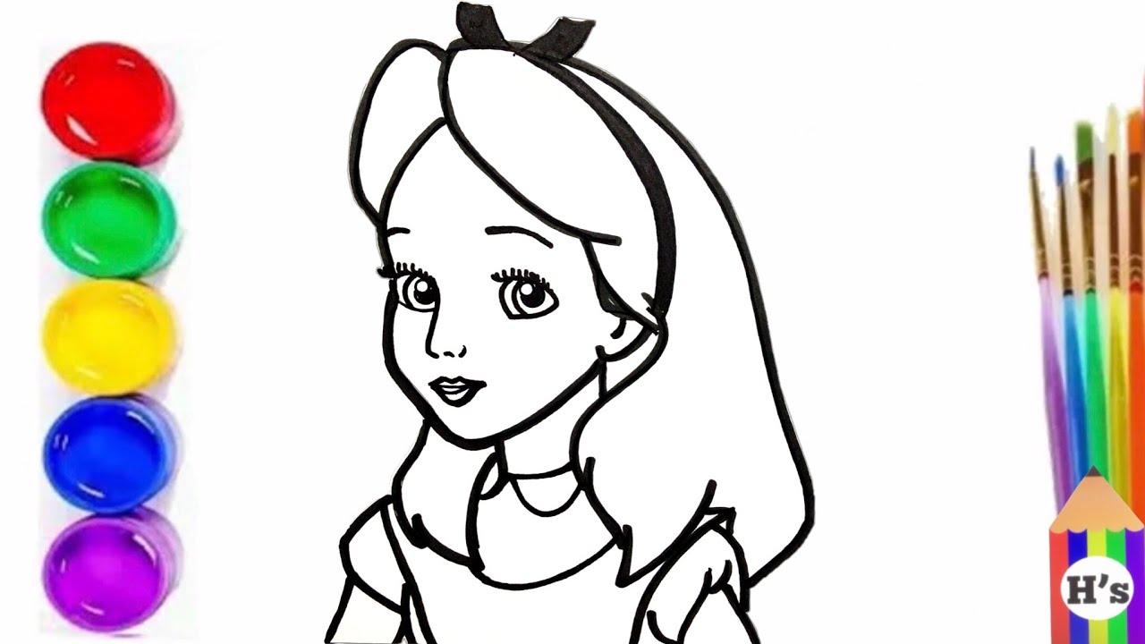 How To Draw Cute Alice from Disney | Alice in Wonderland | step by step ...