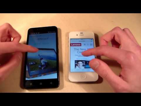 Lenovo Vibe C A2020 vs iPhone 4S (HD)
