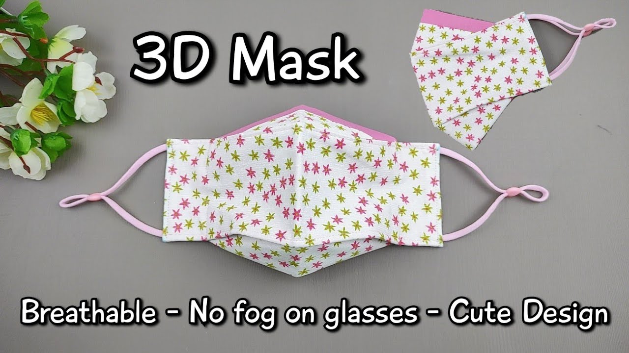 New Style 3D Mask - Breathable Mask - Easy Face Mask DIY - YouTube