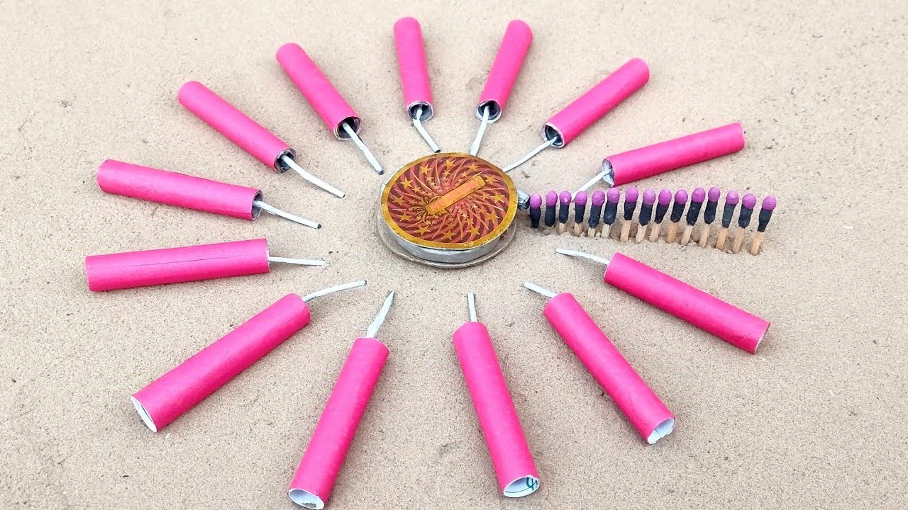 Matchstick Chain Reaction Vs Diwali Crackers Amazing Experiment - YouTube