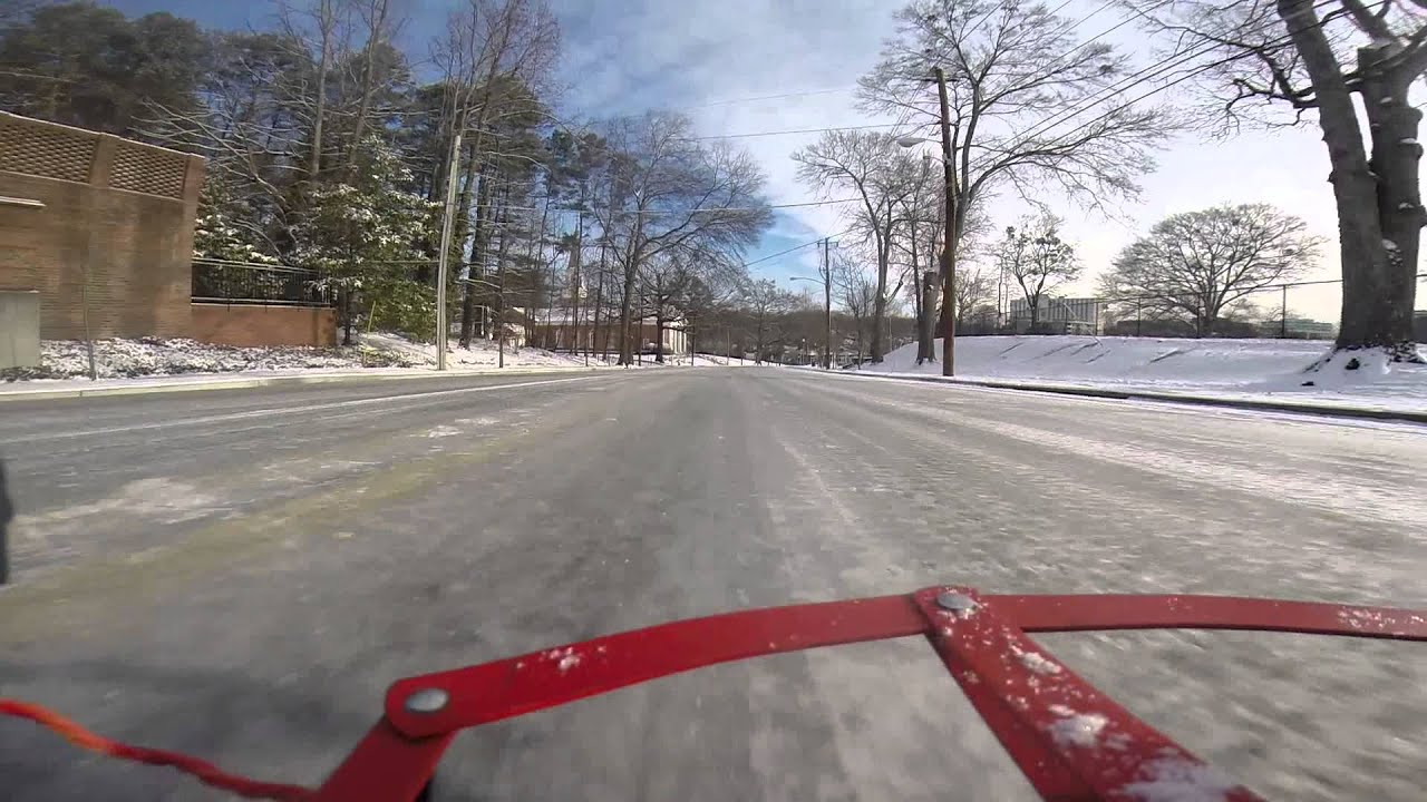 High Speed Sled Ride- Decatur, GA - YouTube