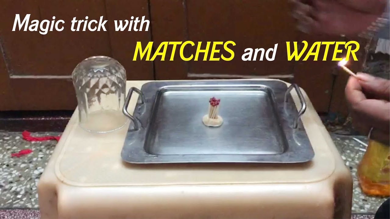 Magic Trick with Matches and Water | lovelysovely.com - YouTube