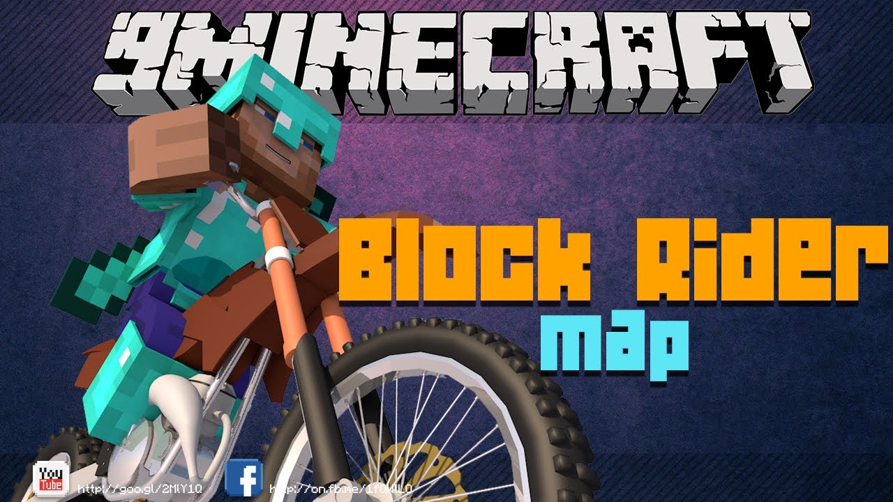 Block Rider Map : Minecraft Map Review [1.8] - YouTube