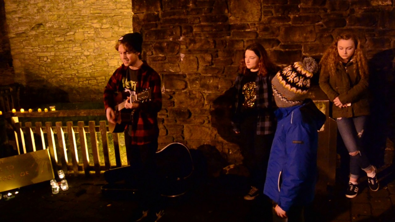Jack Keeshan plays live at New Years Eve Roscrea Candlelight Vigil ...