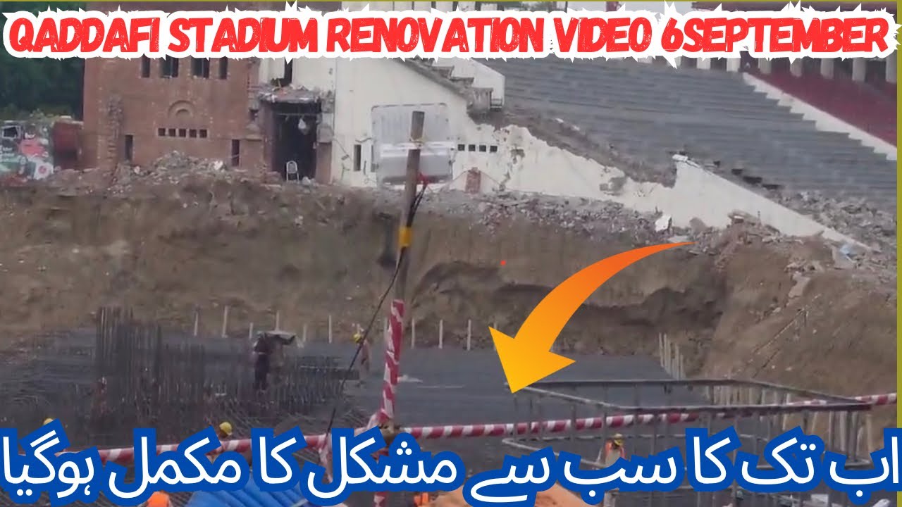 🛑Latest video of Qaddafi Stadium Renovation - YouTube