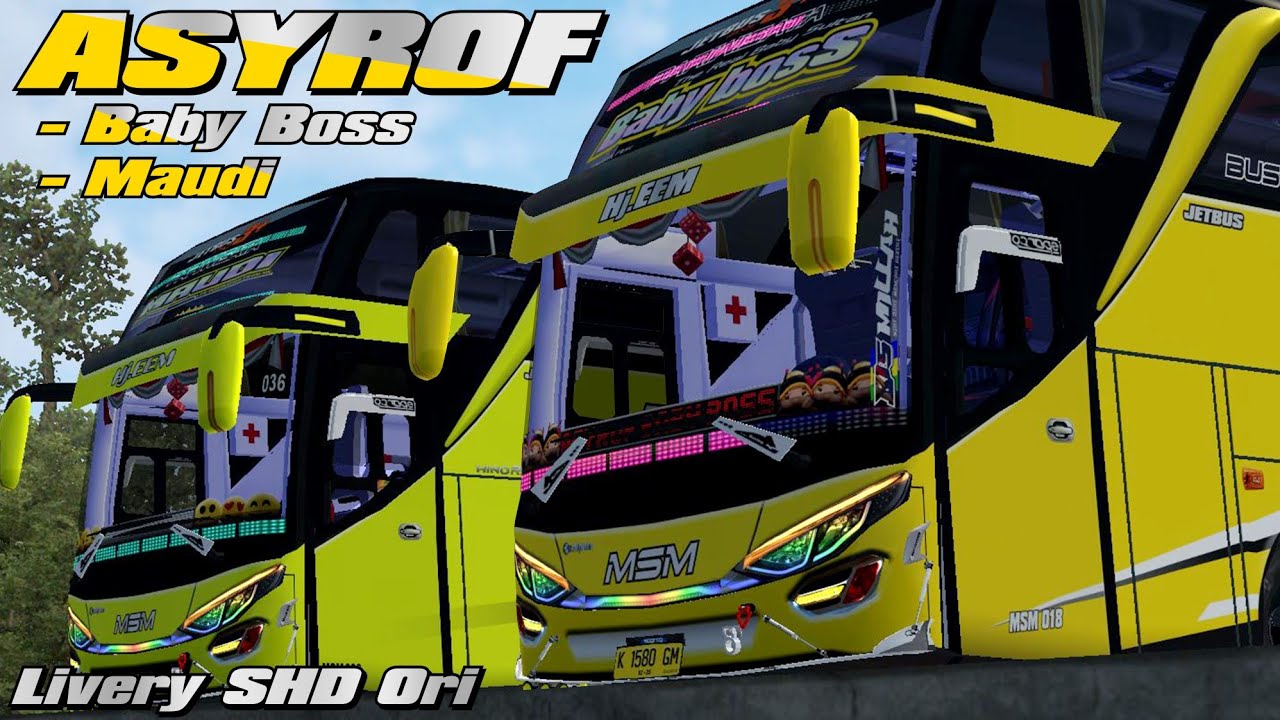 Asyrof Maudi & Baby Boss. Livery bussid SHD Ori. - YouTube
