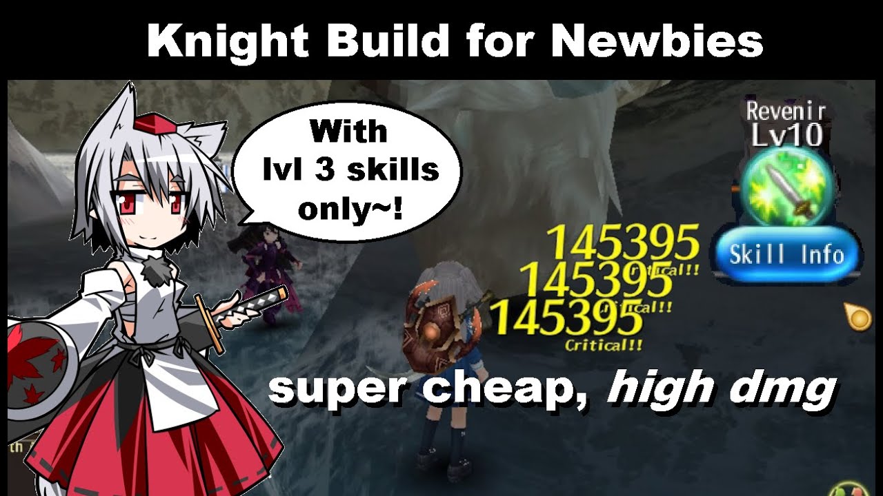 SUPER CHEAP Knight Build for Newbies! No Lvl 4 Skills! | Toram Online ...