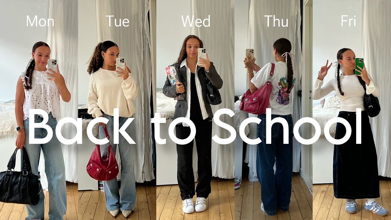 OUTFITS I WORE FOR MY FIRST WEEK AT UNI | aesthetic back to school ...