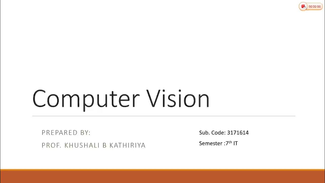 0_0 Syllabus Introduction || Computer Vision - YouTube