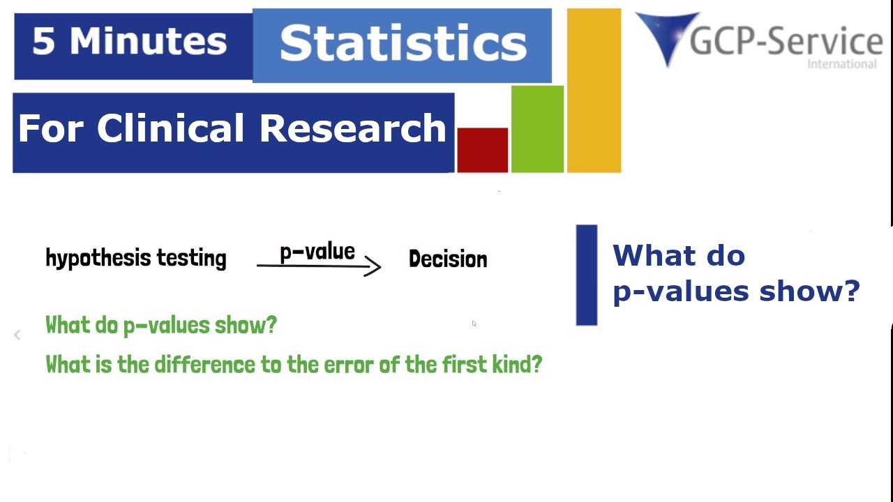 5 Minutes statistics for clinical research - What do p-values show ...