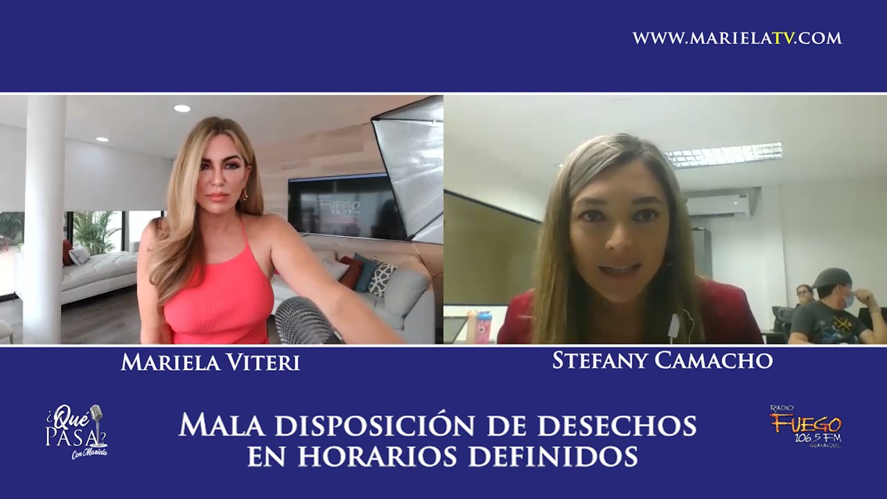 ¿Qué pasa? Stefany Camacho. Mala disposición de desechos en horarios ...