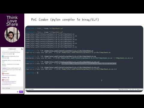 EP 014 | PoC Codon (python compiler to binay/ELF) - YouTube