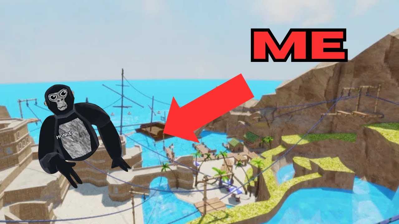 I Played The Beach Map in Gorilla Tag! - YouTube