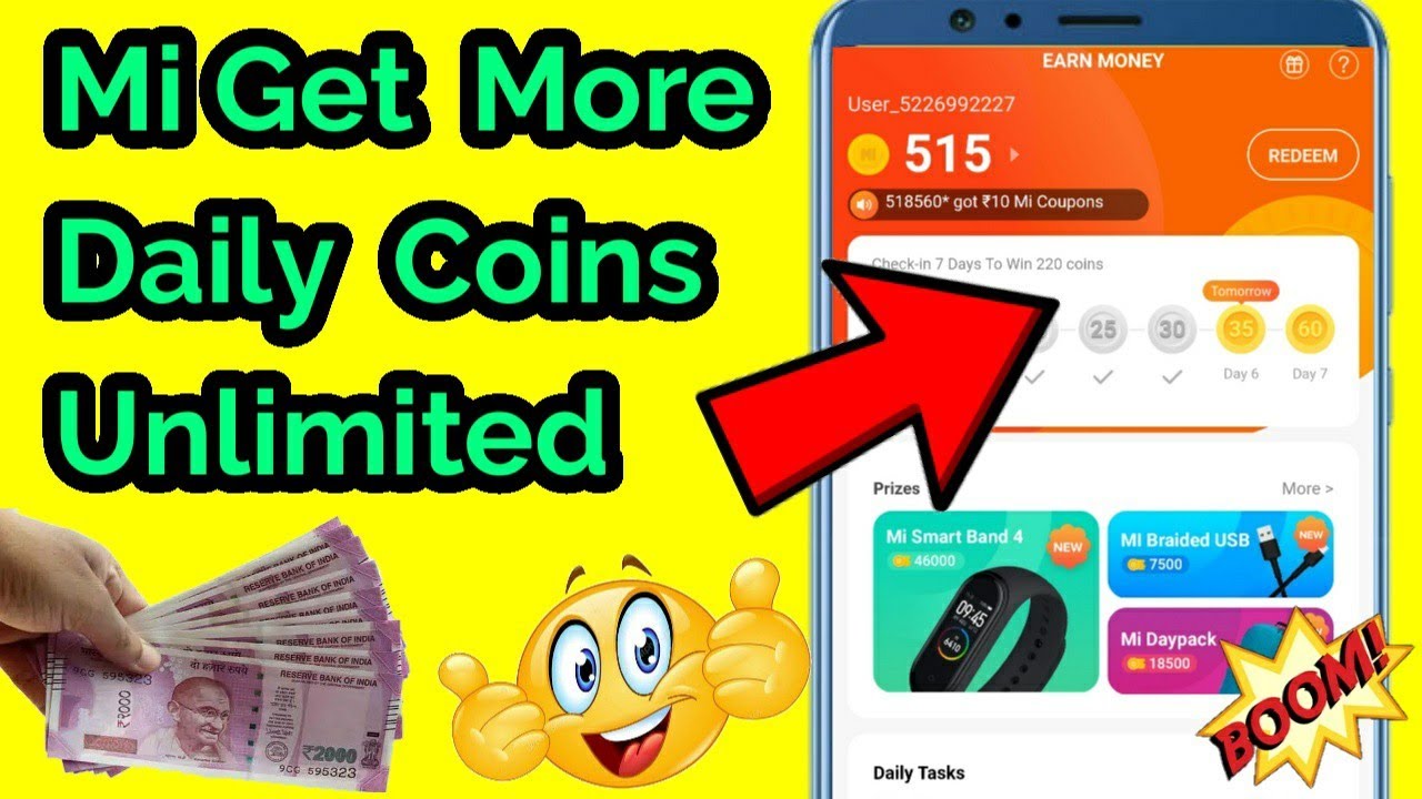 How to get mi Daily Unlimited Coins । Increasing Gyan - YouTube