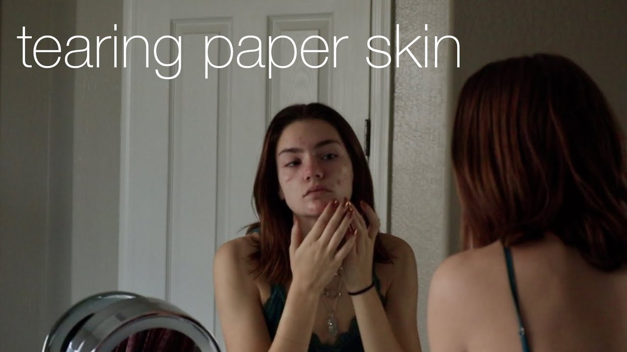 "tearing paper skin" | a self love short film - YouTube