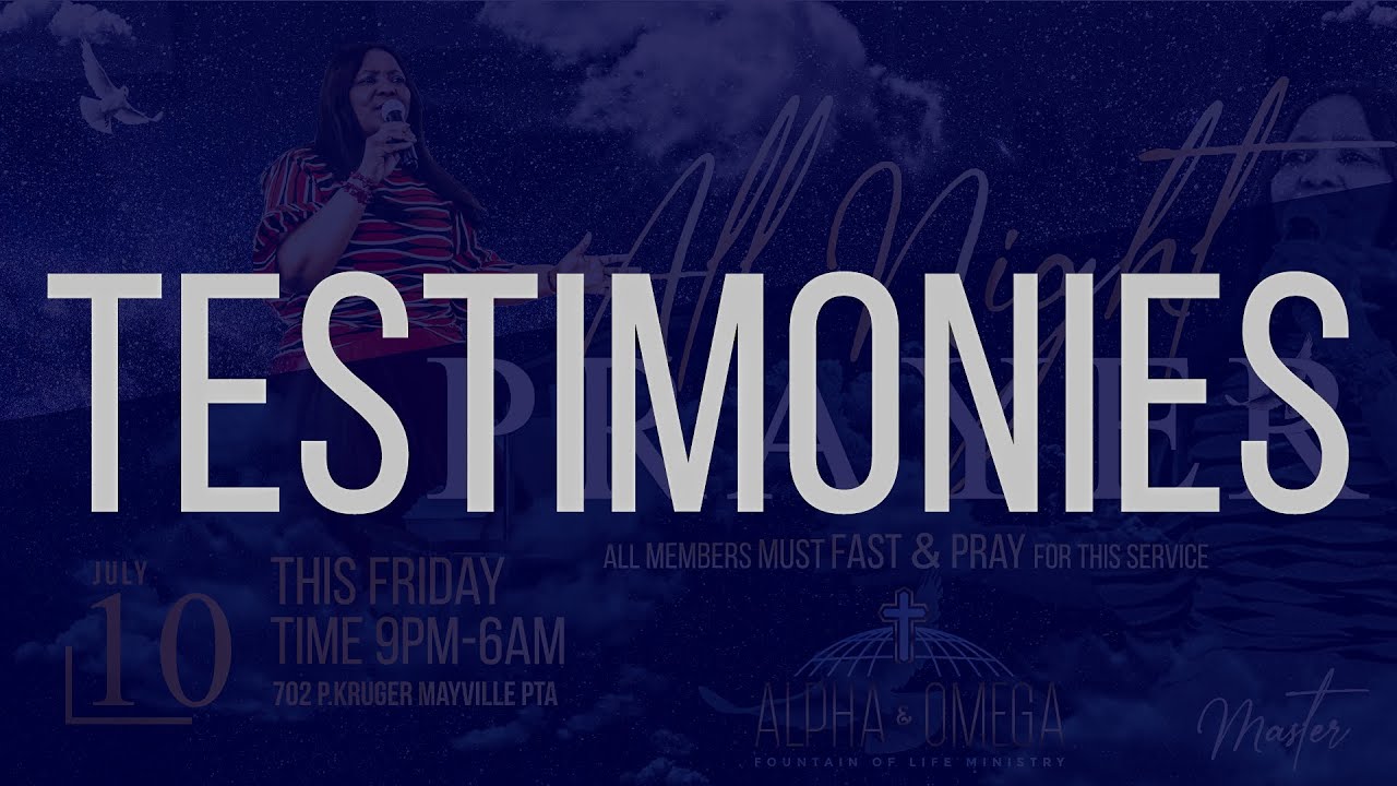 Testimonies (part 2 of 3) - YouTube