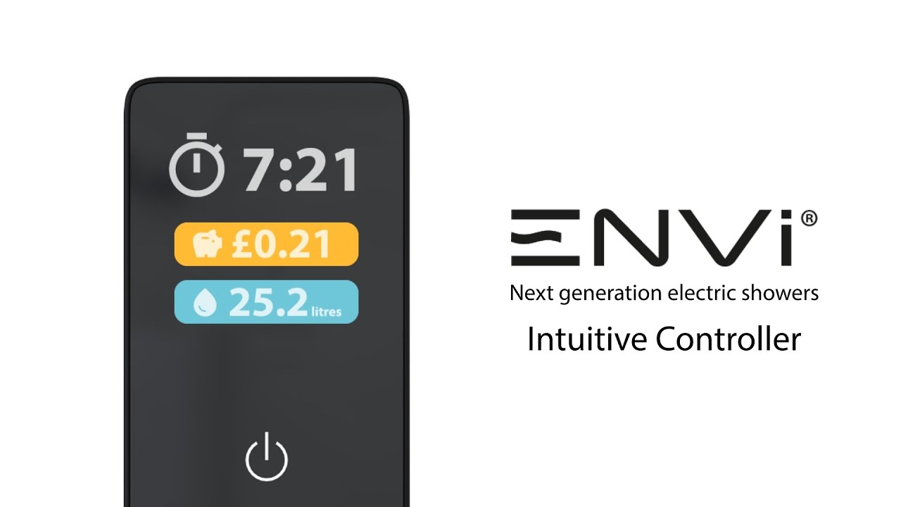 ENVi® Thermostatic Electric Shower | Intuitive Controller - YouTube
