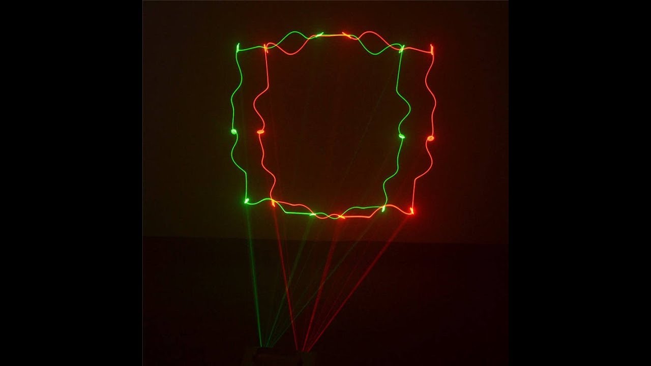 AUCD SHINP DMX512 Red Green Laser Lights Beam Master Projector Bar Show ...