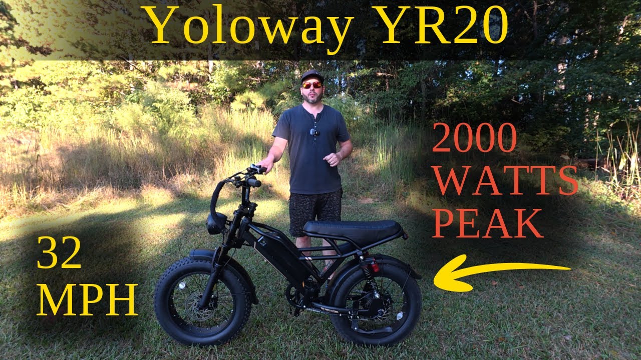 Is the Yoloway YR20 The Ebike for You? 2000 watts Peak ! - YouTube