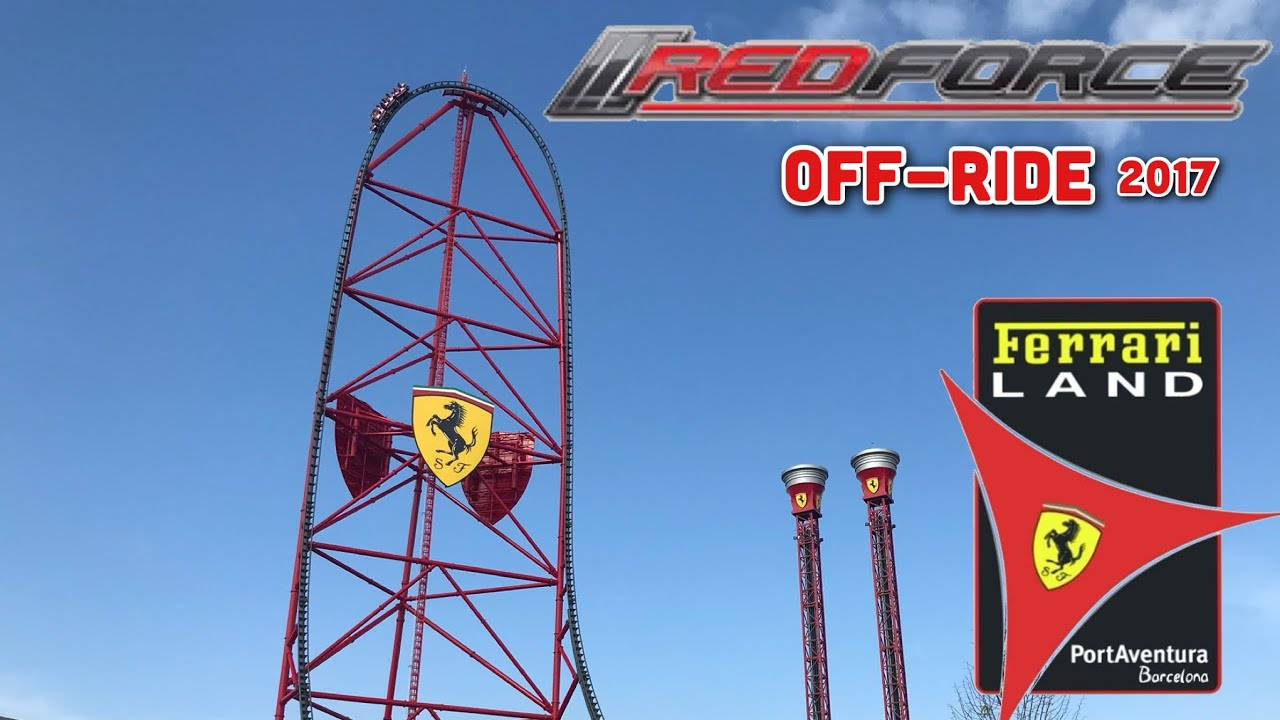 Red Force - Ferrari Land - Port Aventura World - off ride footage 4K ...