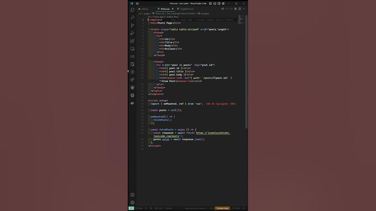 Dynamic Route Matching With Params Using Useroute Composition Api Vue3