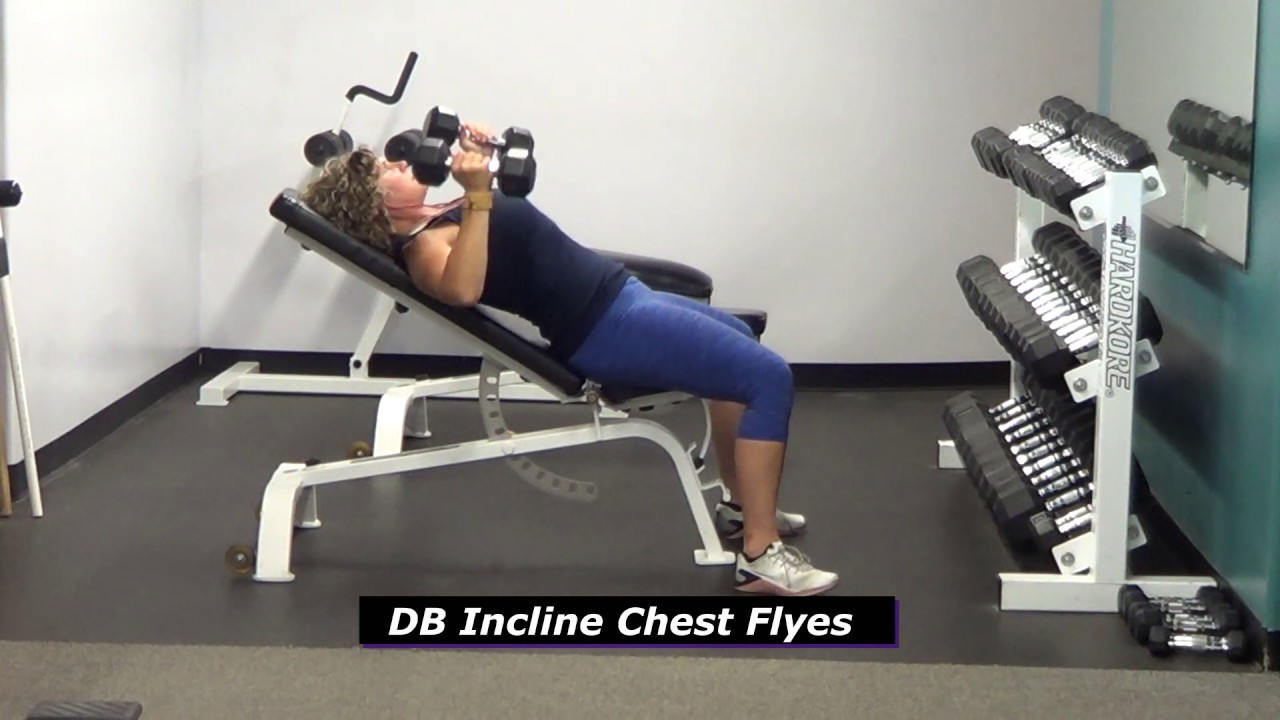 DB incline chest flyes - YouTube