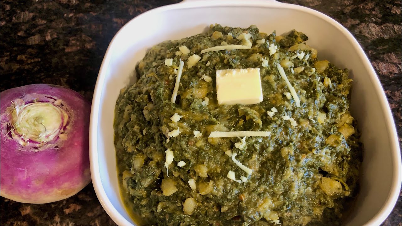 Shalgam and Palak ka Saag | Spinach and Turnip Saag - YouTube