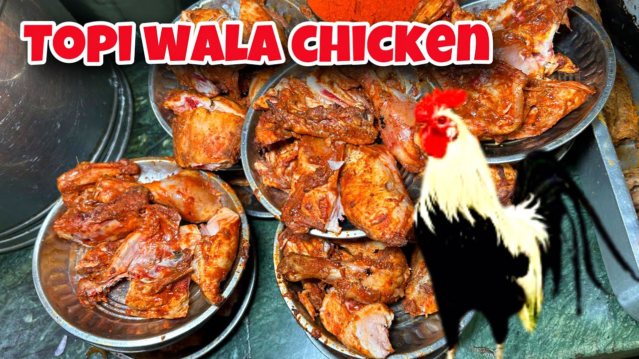 Jammu ka famous Topi wala chicken 🍗🍗|| Indian street food - YouTube