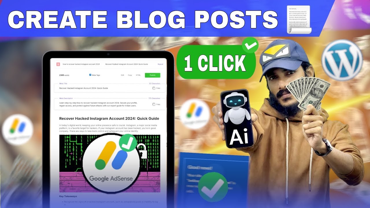 1-Click Blog Post Generation | Effortlessly Create & Publish Blog Posts ...