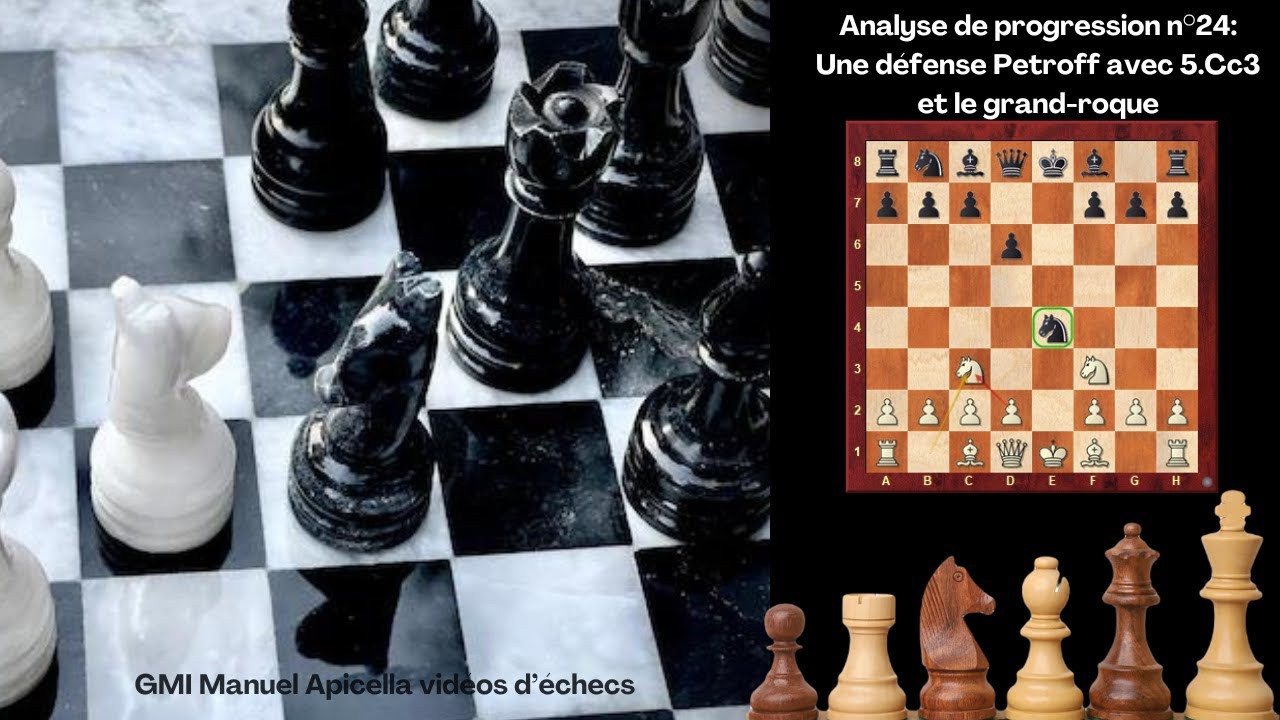 Analyse de progression n°24: Une défense Petroff avec 5.Cc3 et le grand ...
