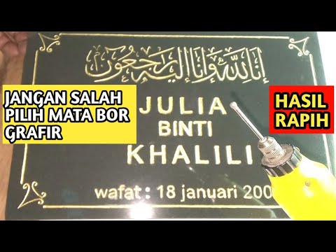 MATA GRAFIR GRANIT || UNTUK FINISHING UKIRAN || DIY Batu nisan - YouTube